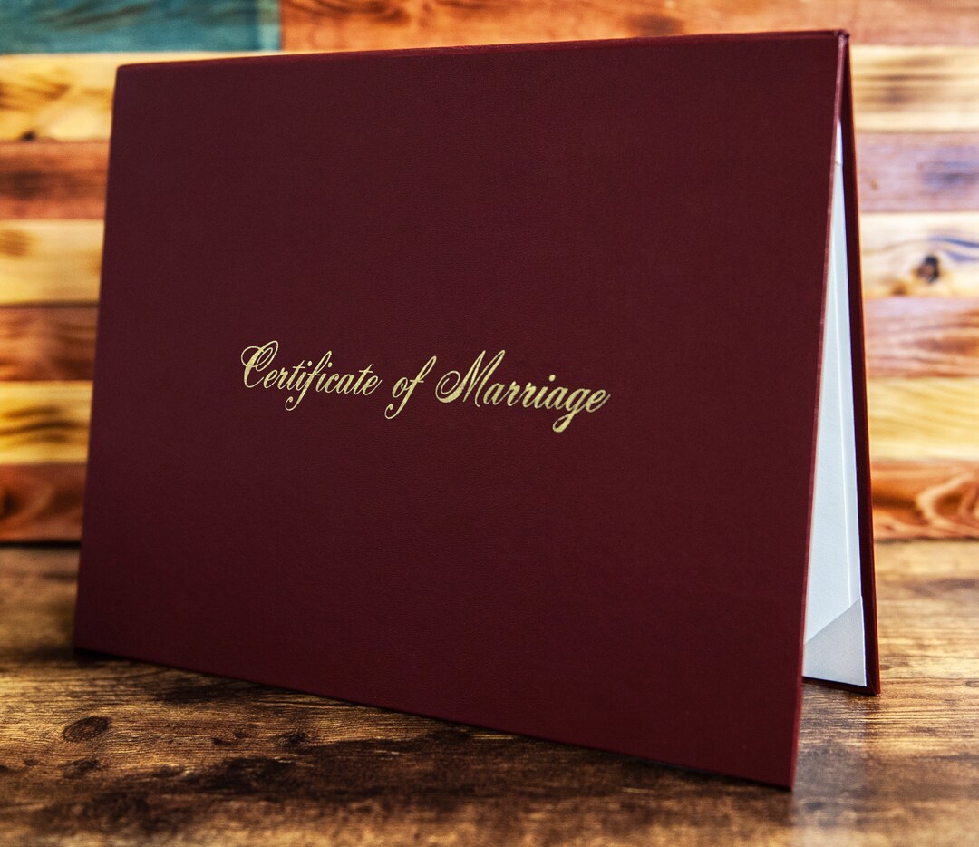 Stock Marriage Certificate Cursive Font Design Cover - Etsy
