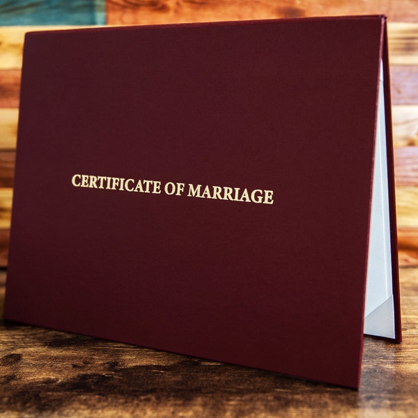 Marriage Certificate - Etsy