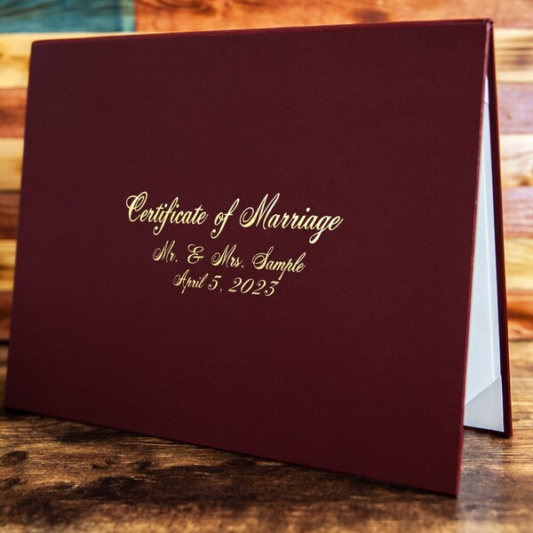 Marriage Certificate - Etsy