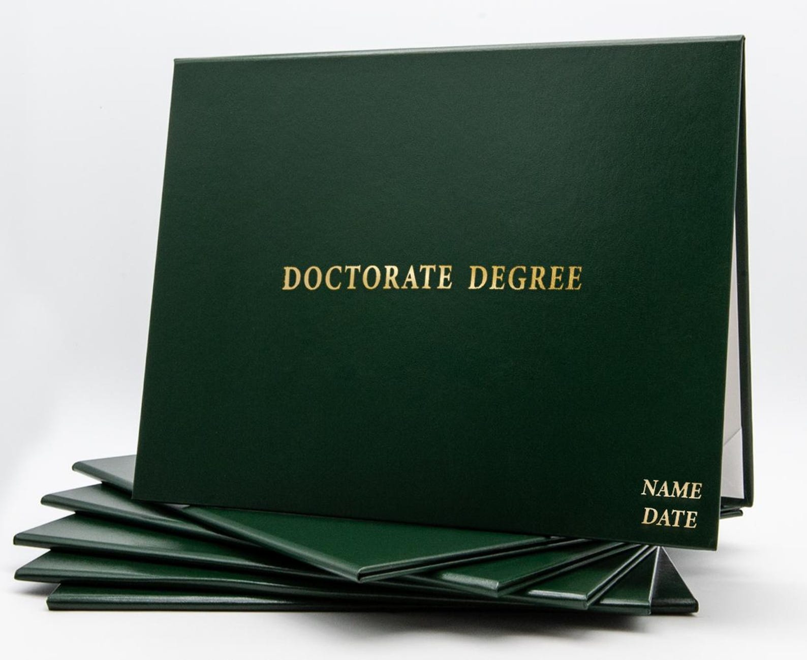 Personalized Document Cover for Doctorate Degree | Non-padded Faux ...
