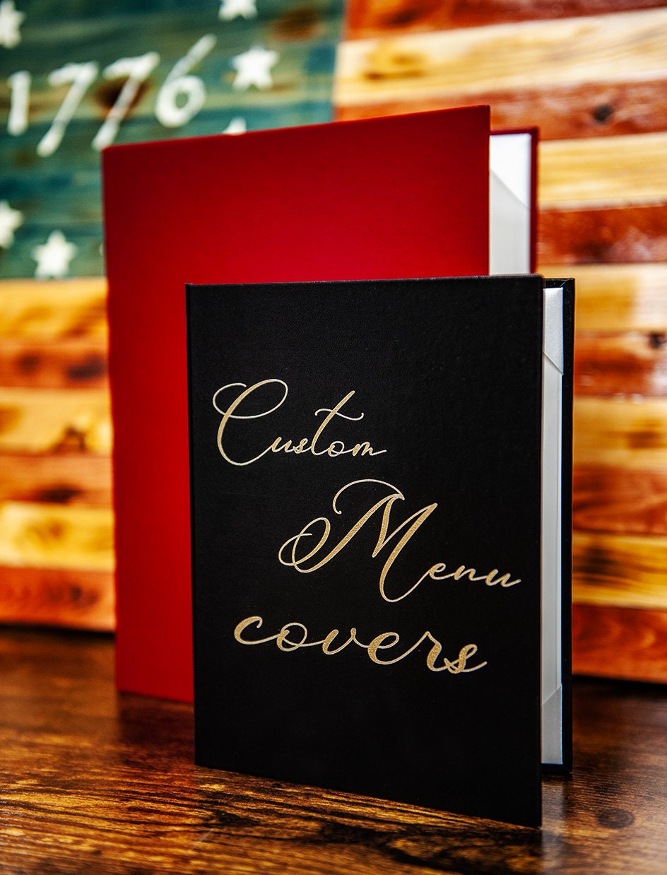 Customizable Menu Cover - Etsy