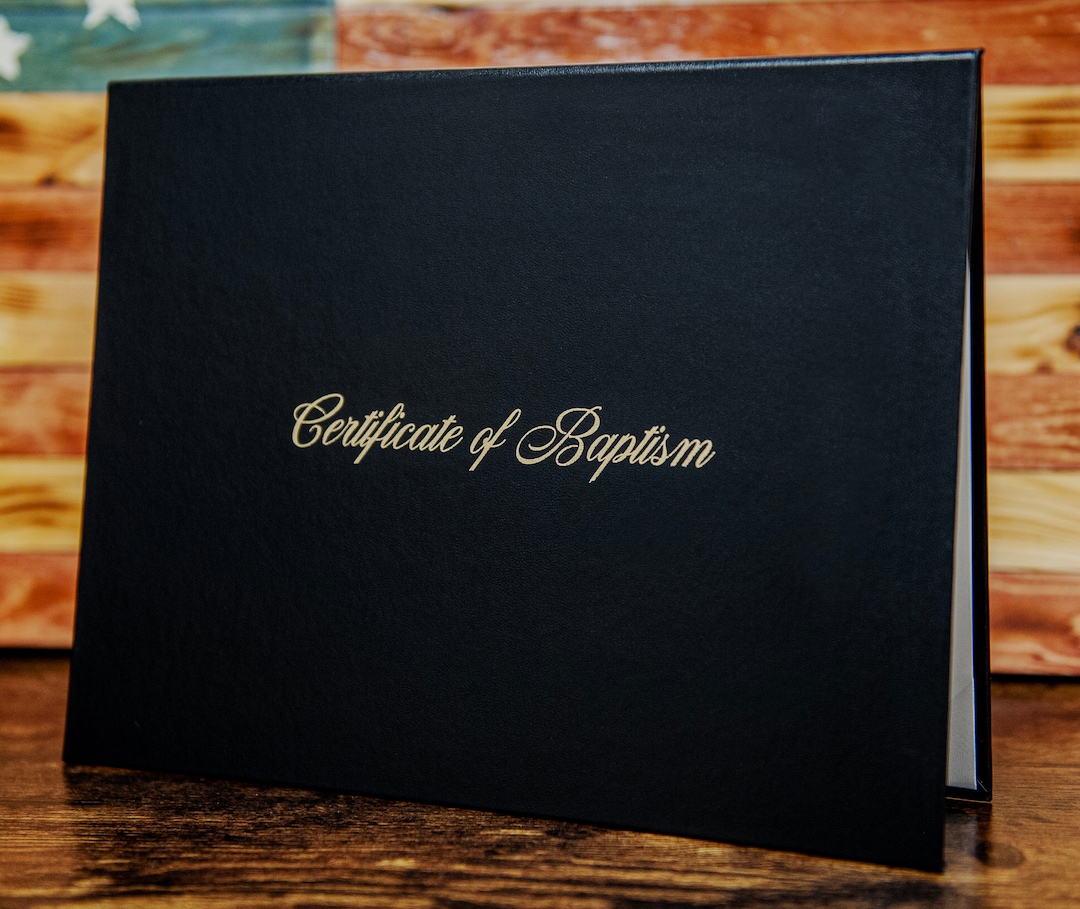 Certificate of Baptism Cover customizable Hardback - Etsy