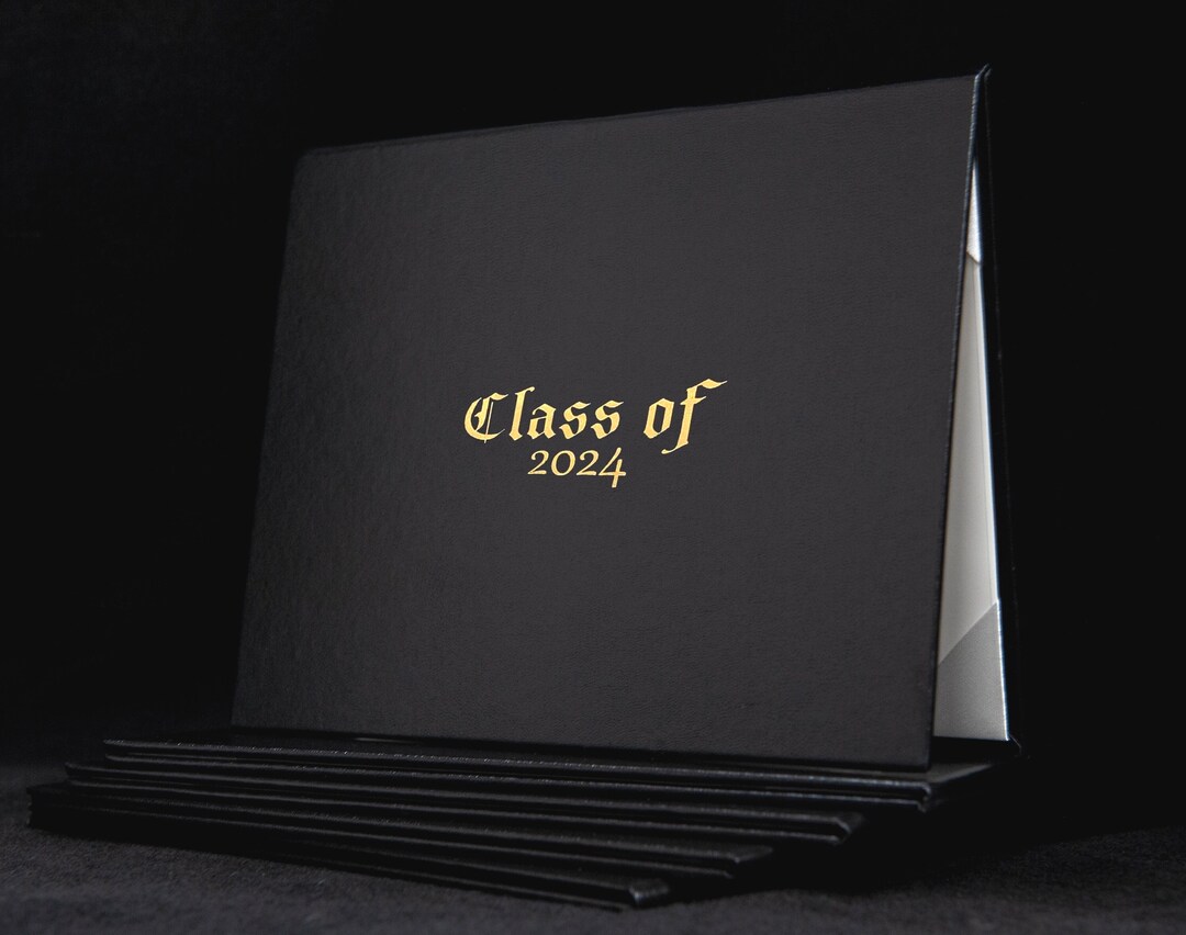 Class of [year] Certificate Cover | Customizable Non-padded Faux ...