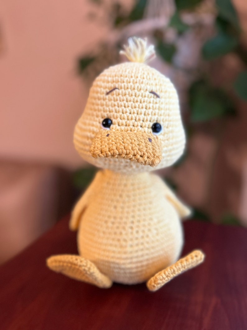 Crocheted Duckling Crocheted Duck Stuffed Animal Amigurumi Duck - Etsy