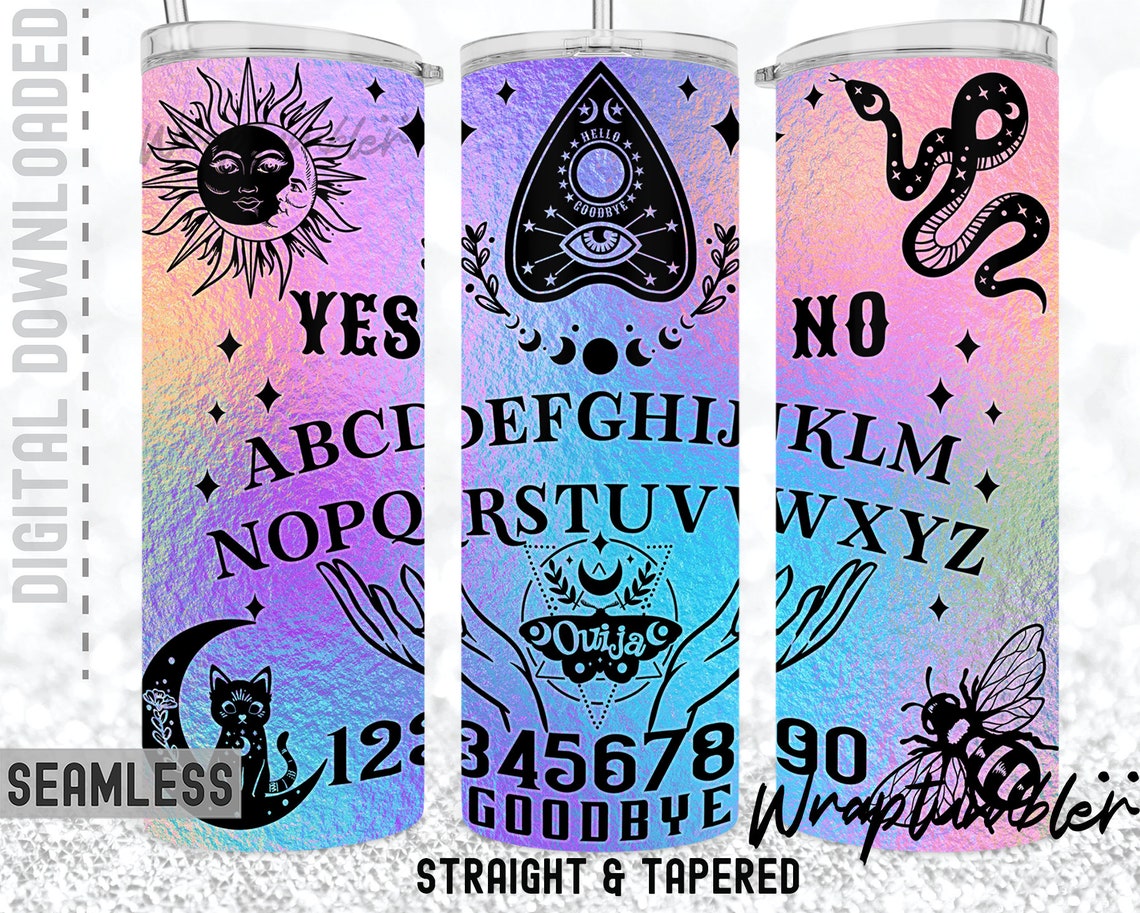 Halloween Ouija Board 20oz Skinny Tumbler Witch's Mystical - Etsy