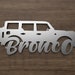Bronco 4 Door DXF and SVG Files - Digital Download - Plasma or Laser ...