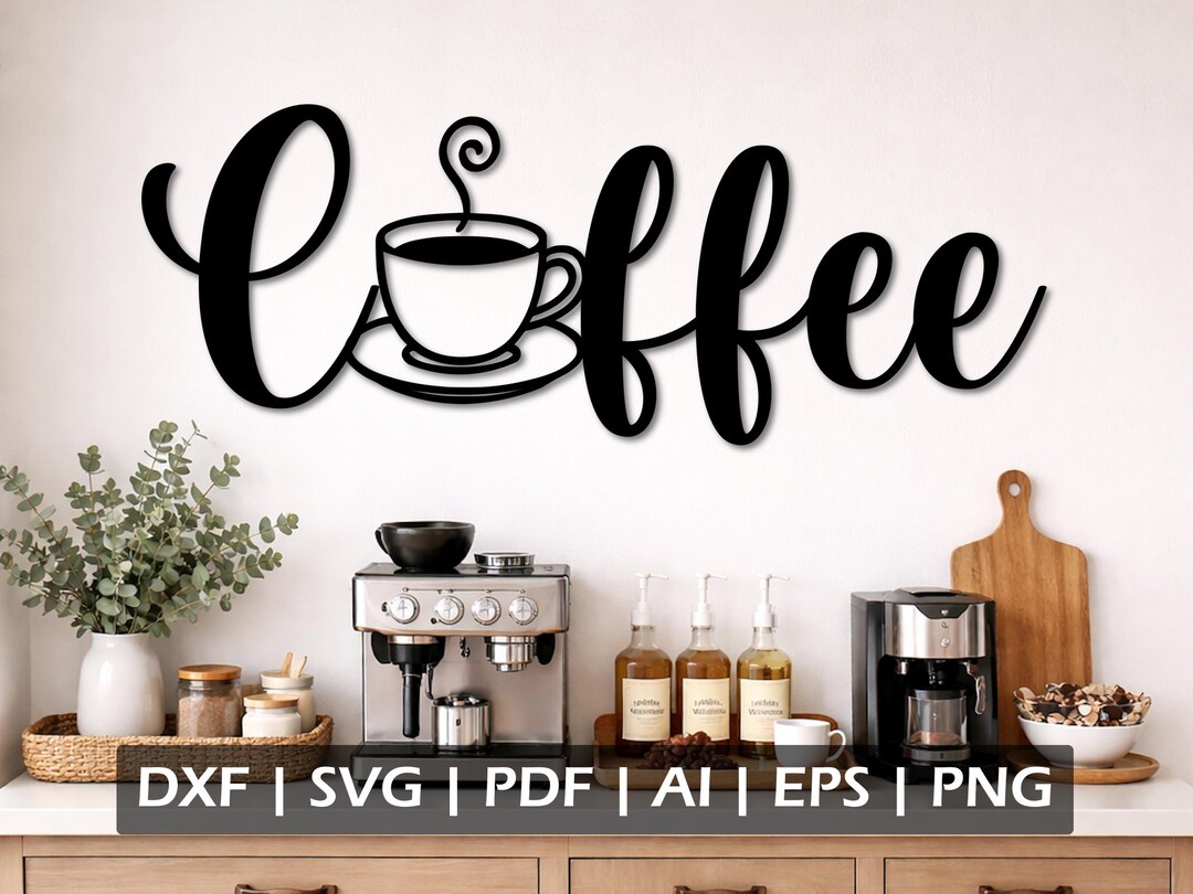 Coffee Cup Design – Laser Cut Files, CNC, Vinyl (digital Download) - Etsy
