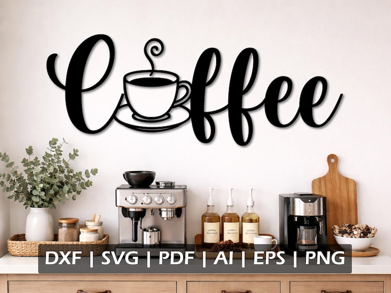 Coffee Cup Design – Laser Cut Files, CNC, Vinyl (digital Download) - Etsy