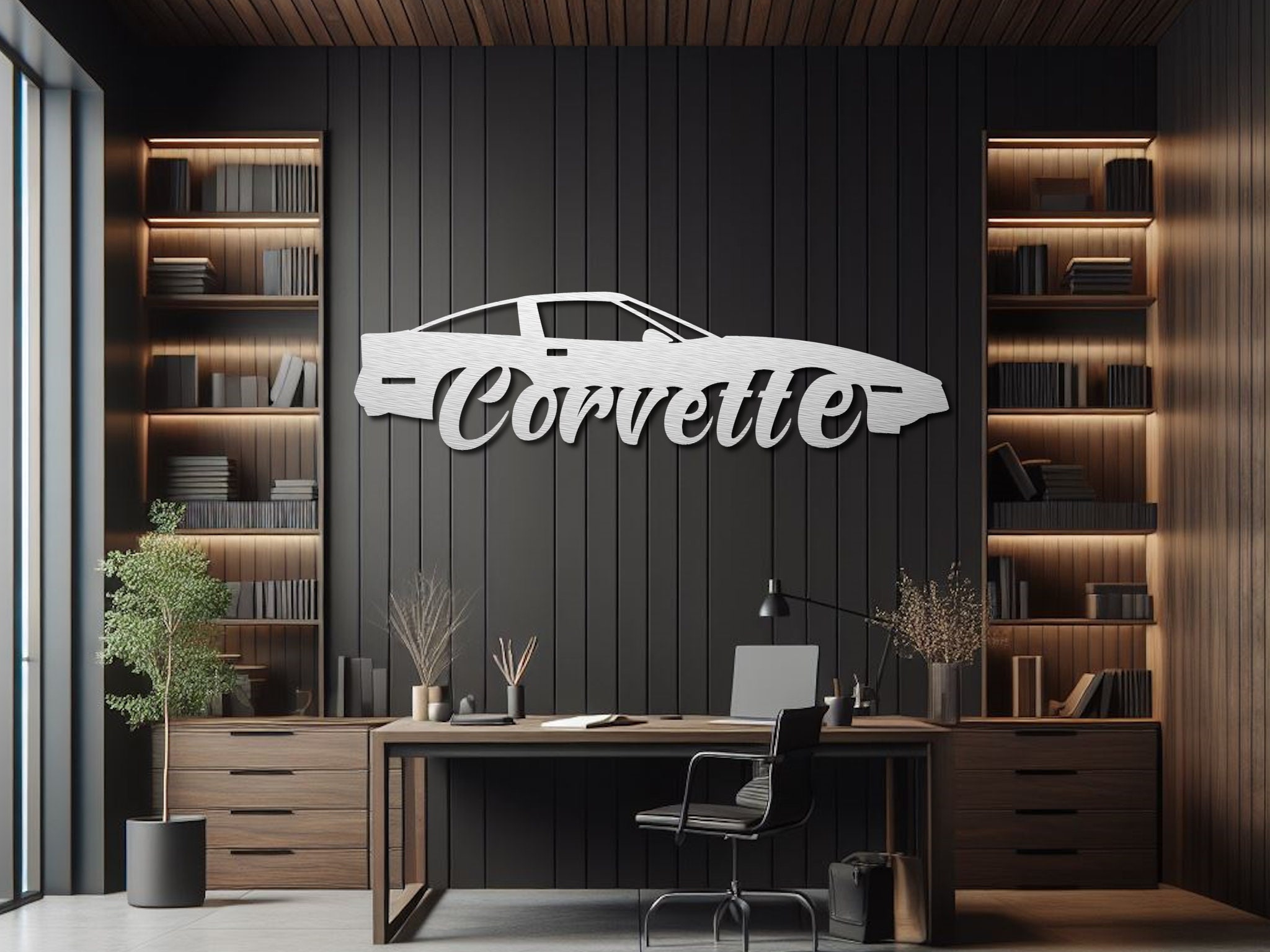 C4 Corvette Design Dxf Svg Eps Ai Pdf Png Files - Digital Download ...