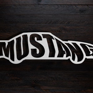 Fox Body Mustang Ford Dxf Svg Eps Ai Pdf Files - Digital Download ...