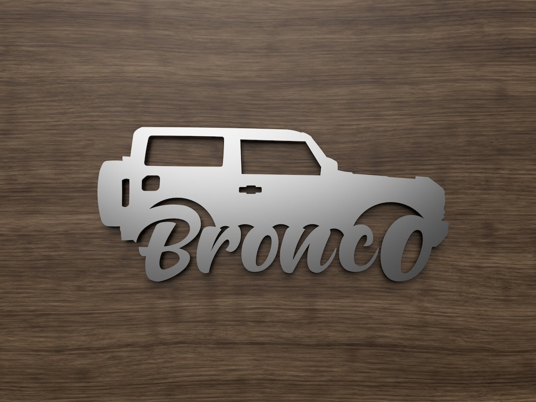 Bronco 2 Door DXF and SVG Files - Digital Download - Plasma or Laser ...