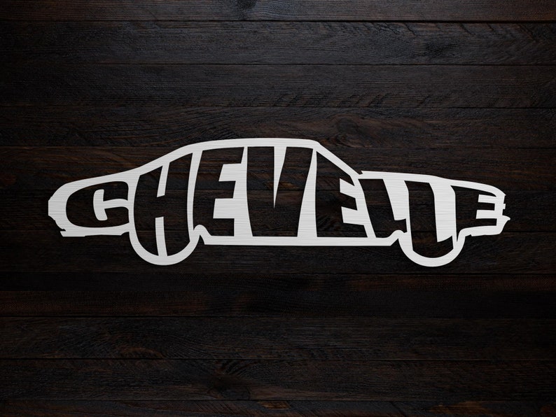 Chevy Chevrolet Chevelle Dxf Svg Eps Ai Pdf Png Files - Etsy