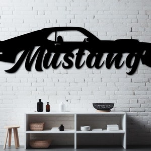 Mustang Fastback Design Dxf Svg Eps Ai Pdf Png Files - Digital Download ...