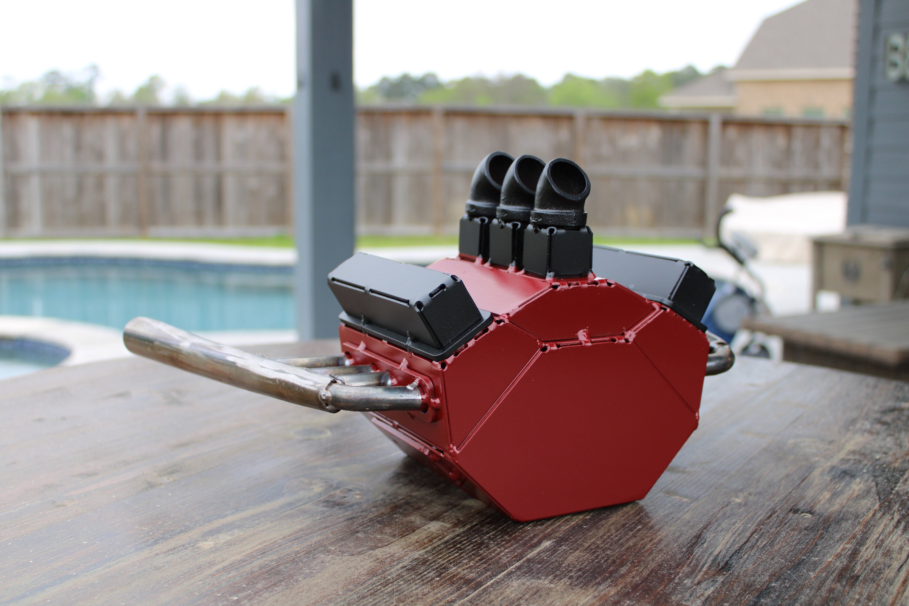 1/4 Scale Small Block Chevy Engine Replica Model DXF Plasma - Etsy