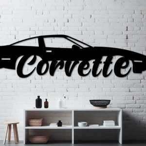 C4 Corvette Design Dxf Svg Eps Ai Pdf Png Files - Digital Download ...