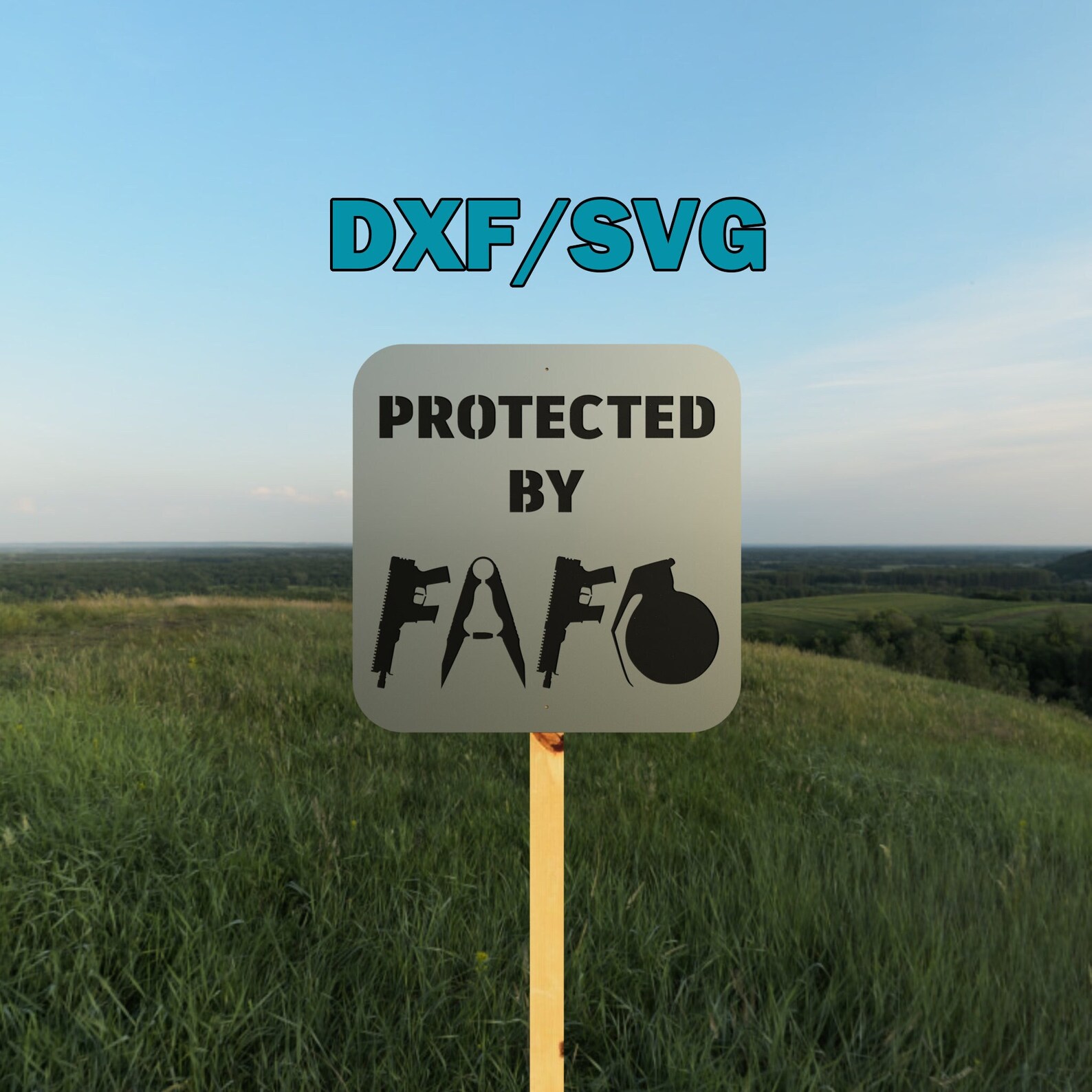 Protected by FAFO DXF and SVG Files - Digital Download - Plasma or ...