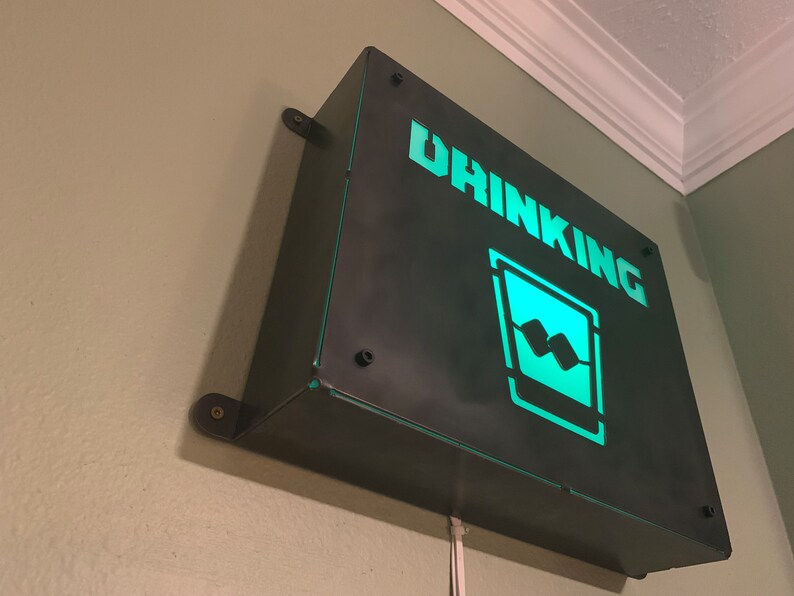 Working and Drinking Signs DXF and SVG Files Plasma or Laser - Etsy