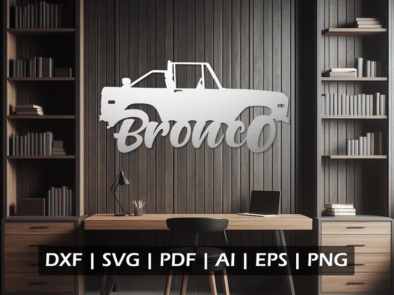 Bronco 1st Gen Design Dxf Svg Eps Ai Pdf Png Files - Digital Download ...