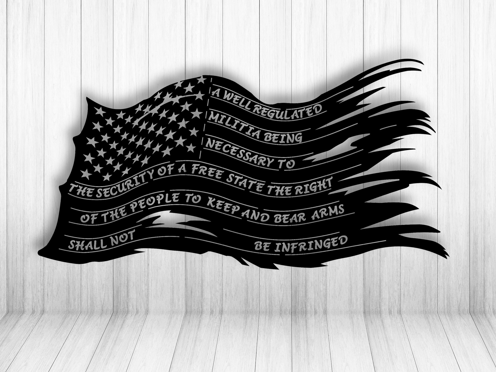 2nd Amendment Tattered Flag Dxf Svg Eps Ai Pdf Files Digital - Etsy