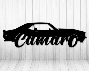 SVG Chevrolet Camaro First Generation Silhouette Cut Files Designs ...