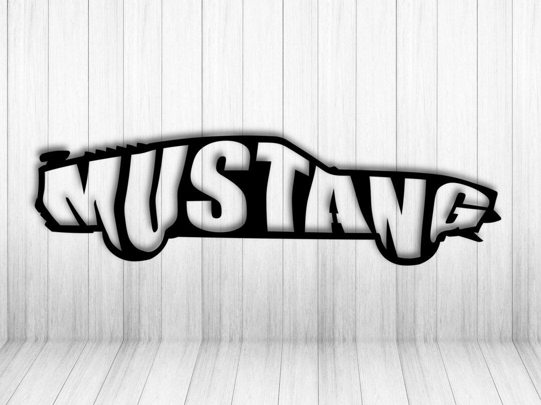 Mach 1 Mustang Ford Dxf Svg Eps Ai Pdf Files - Digital Download ...