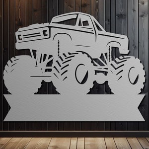 Monster Truck Template Dxf Svg Eps Ai Pdf Png Files Digital Download ...
