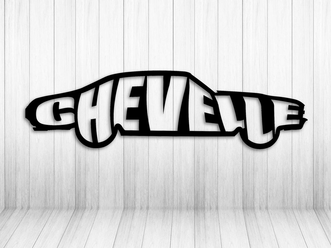 Chevy Chevrolet Chevelle Dxf Svg Eps Ai Pdf Png Files - Digital ...