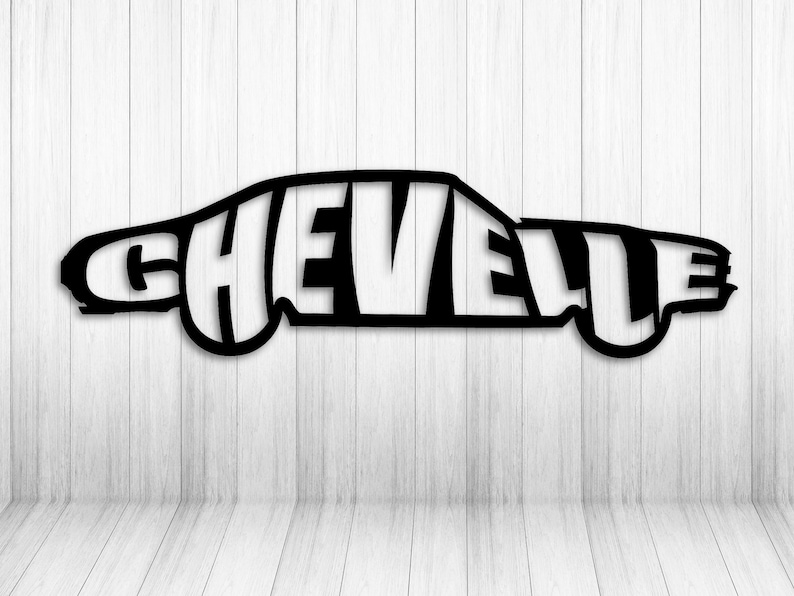 Chevy Chevrolet Chevelle Dxf Svg Eps Ai Pdf Png Files - Etsy