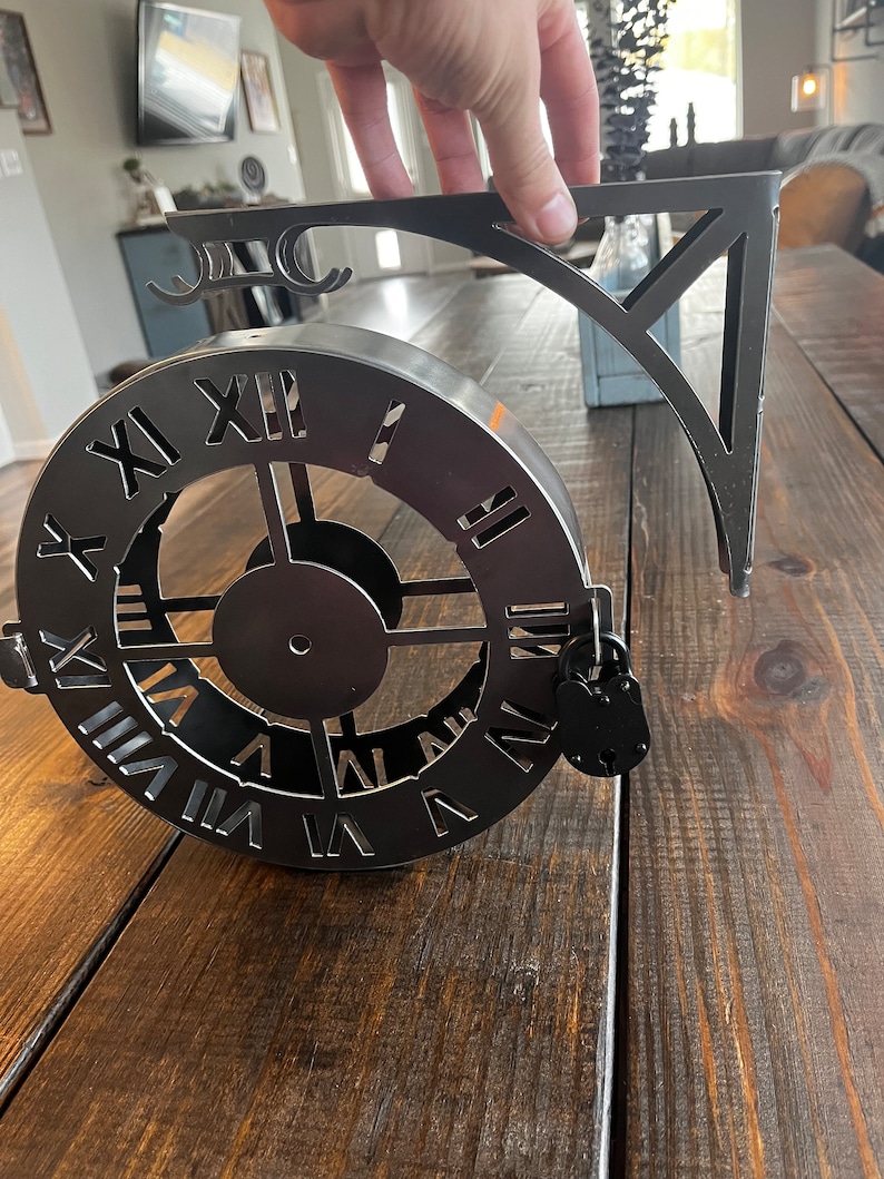 2 Sided Industrial Clock DXF and SVG Files Plasma or Laser - Etsy