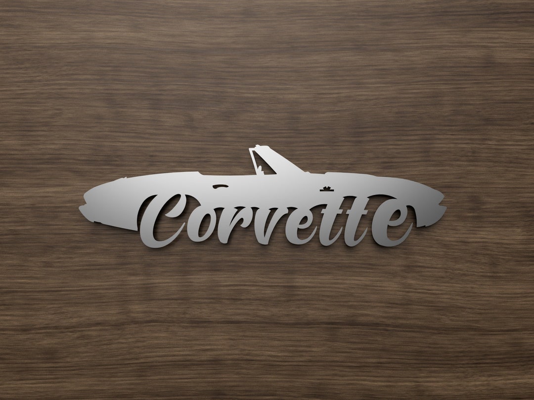 Chevy Corvette Convertible 1965 DXF and SVG Files - Digital Download ...