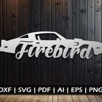 Pontiac Trans Am DXF and SVG Files - Digital Download - Plasma or Laser ...