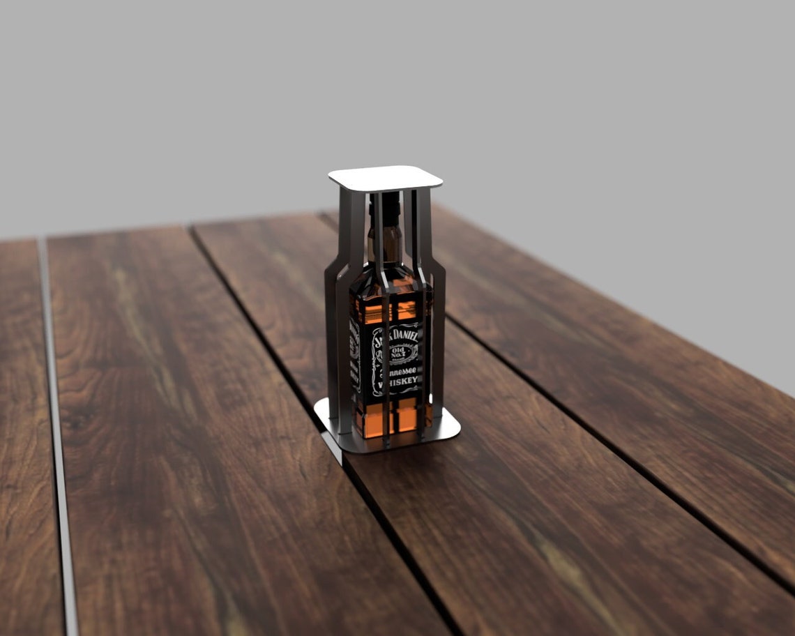 Whiskey Bottle Cage DXF and SVG Files Plasma or Laser CNC - Etsy