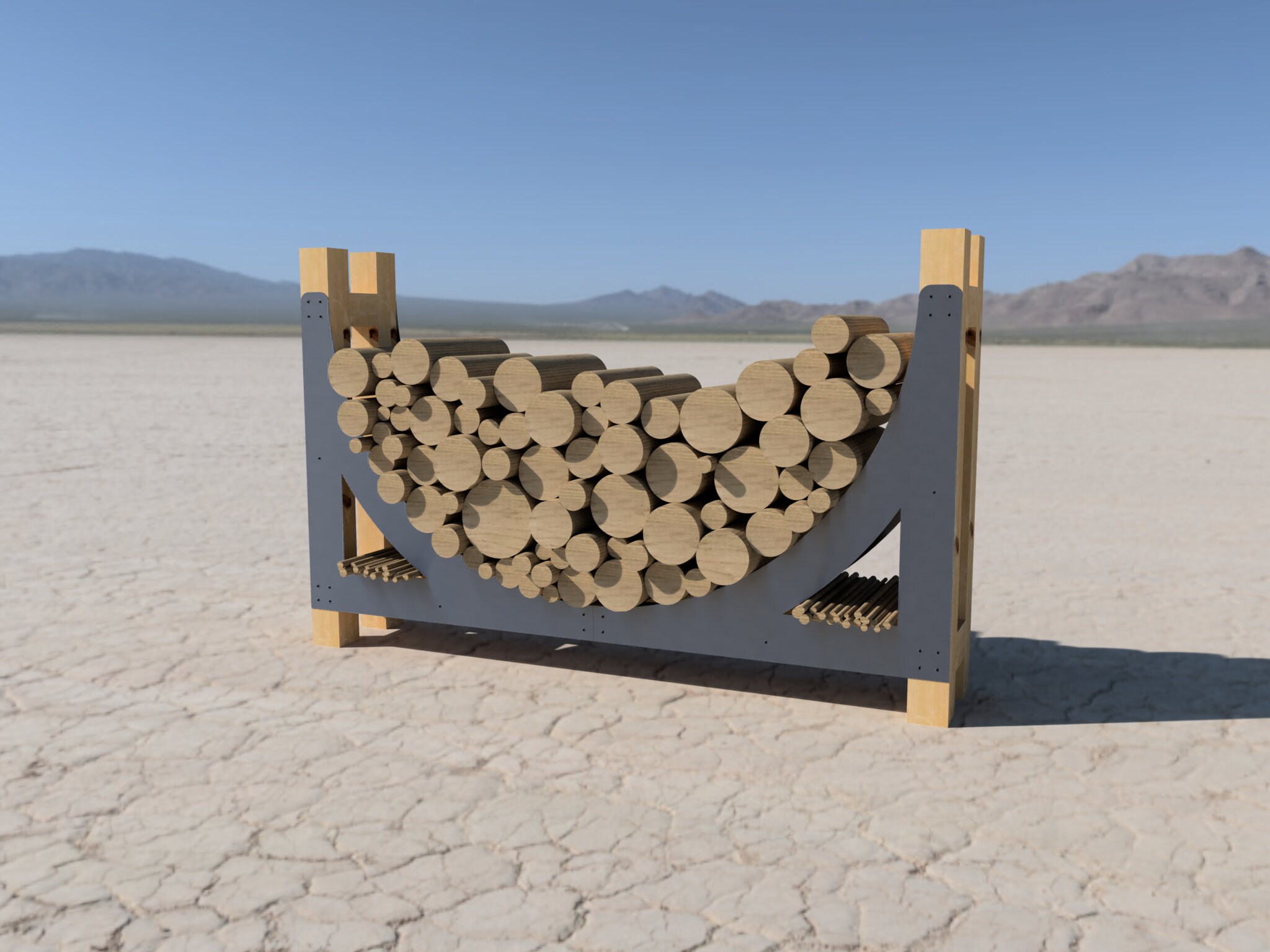 Firewood Rack DXF and SVG Files With Plans! - Plasma or Laser CNC Cut ...