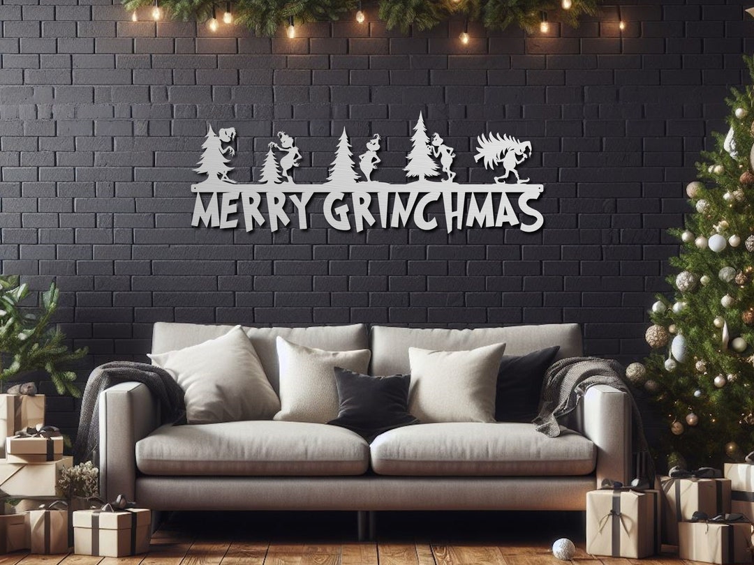 Merry Grinchmas Design Dxf Svg Eps Ai Pdf Png Files - Digital Download ...
