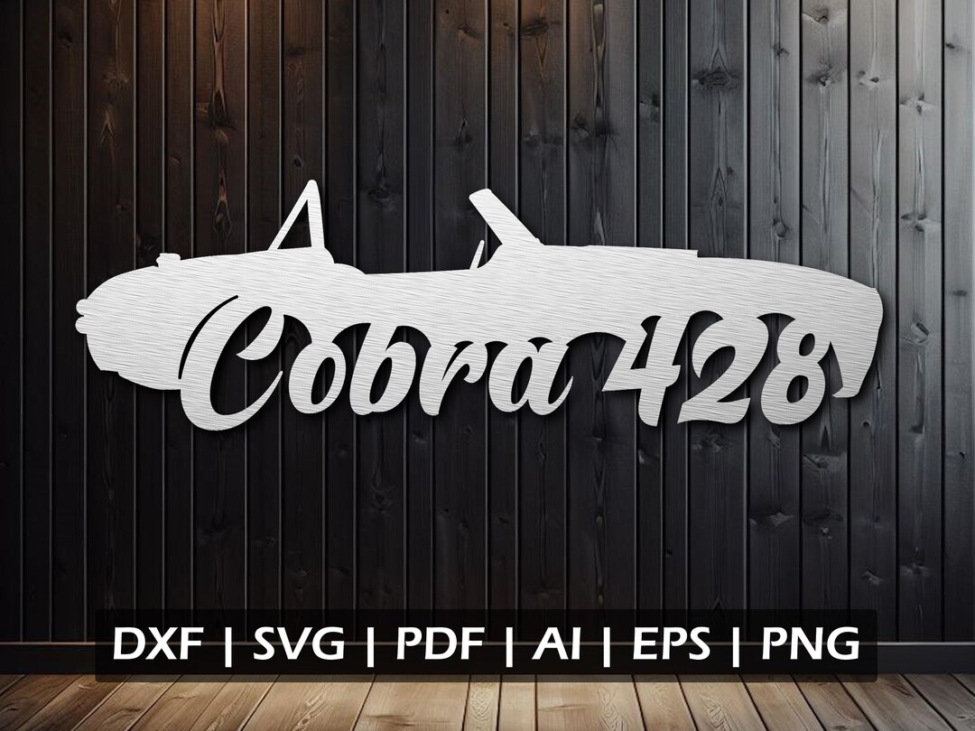 Cobra 428 Design Dxf Svg Eps Ai Pdf Png Files - Digital Download ...