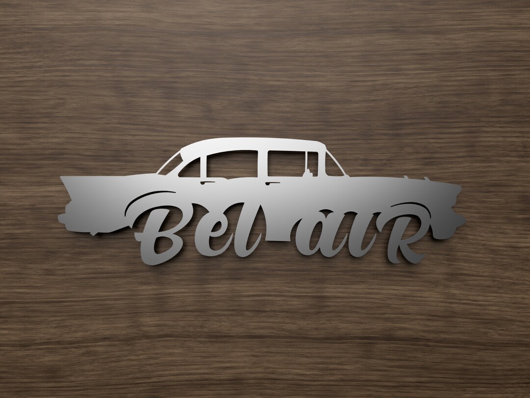 Chevy Chevrolet Bel Air 4 Door DXF and SVG Files - Digital Download ...