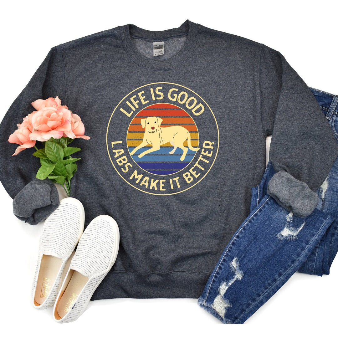 Labrador Sweatshirt, Labrador Retriever Sweatshirt, Yellow Lab ...