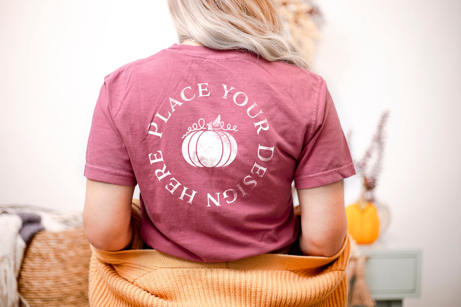 Comfort Colors Brick 1717 Back of Shirt Mockup Brick Color - Etsy