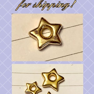 Baby Star. Puffy Star . Star Charm . Gold Star Charm. Custom Star ...