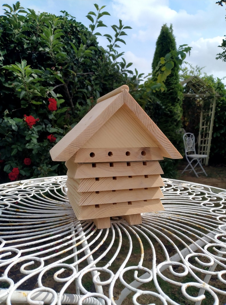 Solitary Bee Hive With Hinged Roof, Perspex Viewing Window Removable ...