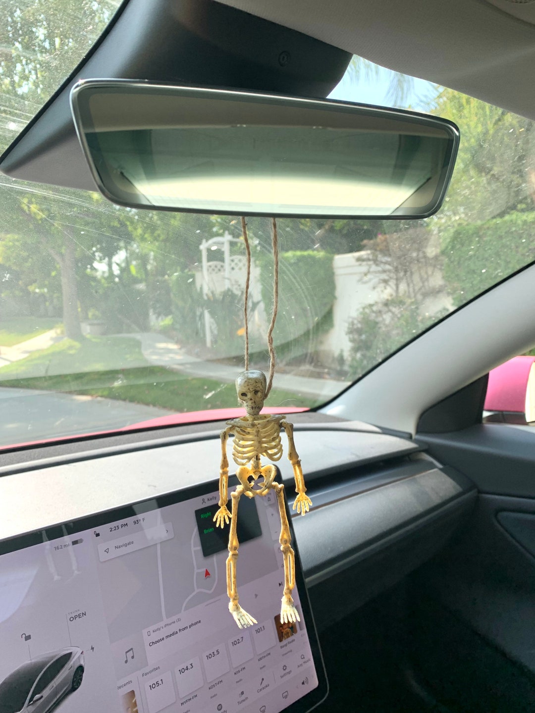 Skeleton Rear View Mirror Hanging Halloween Car Decorations - Etsy