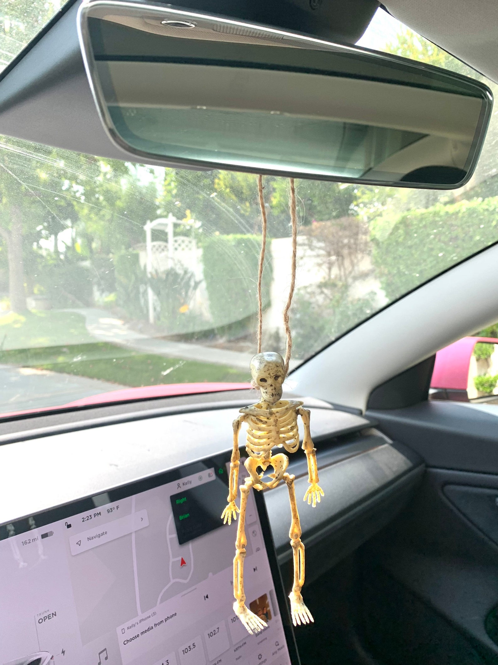 Skeleton Rear View Mirror Hanging Halloween Car Decorations - Etsy