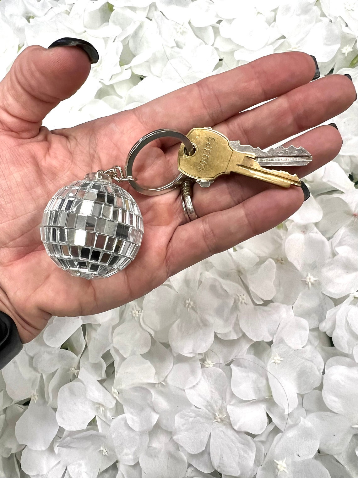 Disco Ball Key Chain 1.5 Inch Mirror Ball Car Decor Car Party - Etsy