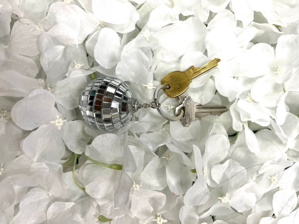 Disco Ball Key Chain 1.5 Inch Mirror Ball Car Decor Car Party - Etsy