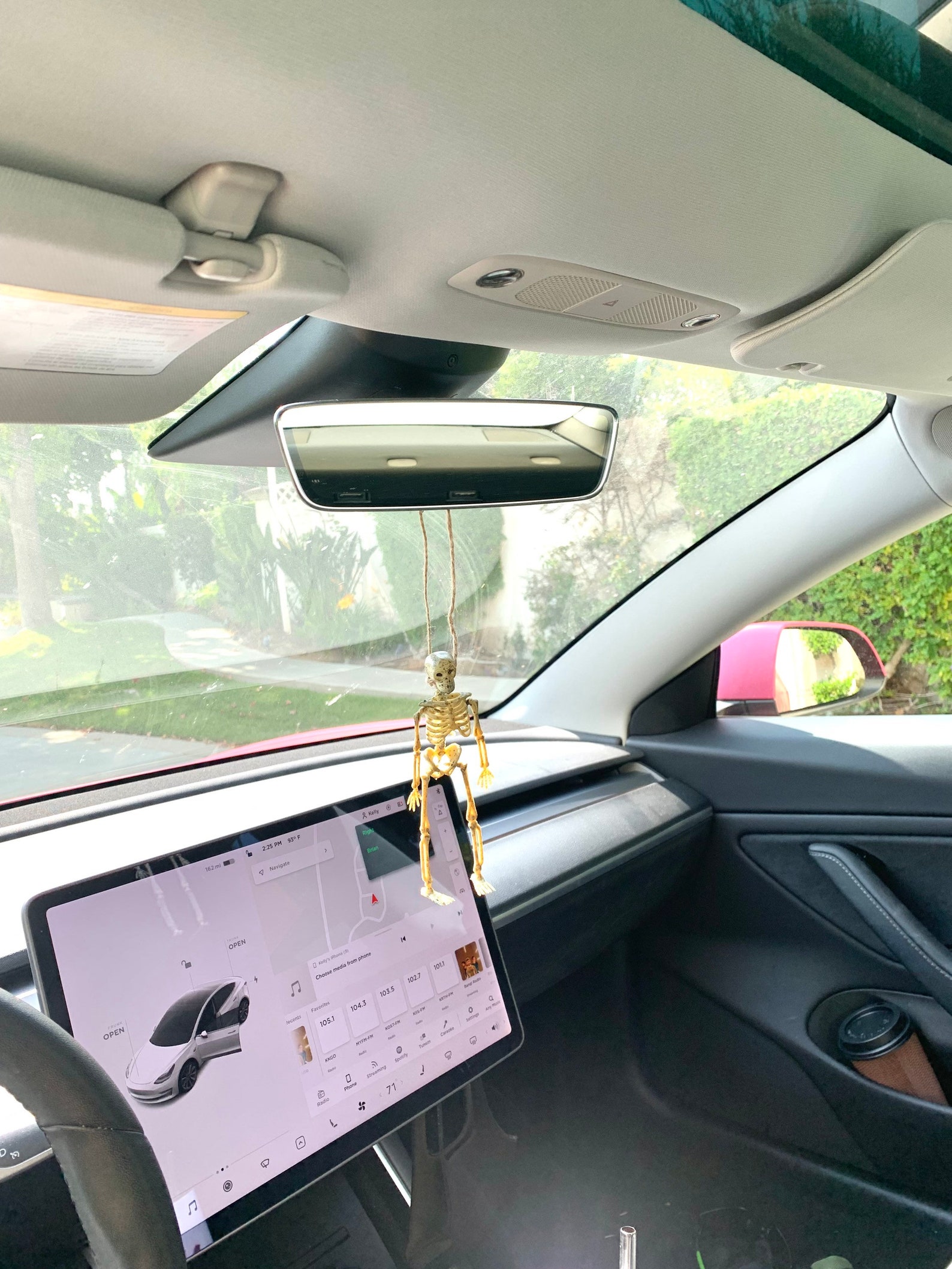 Skeleton Rear View Mirror Hanging Halloween Car Decorations - Etsy