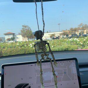 Skeleton Rear View Mirror Hanging Halloween Car Decorations - Etsy