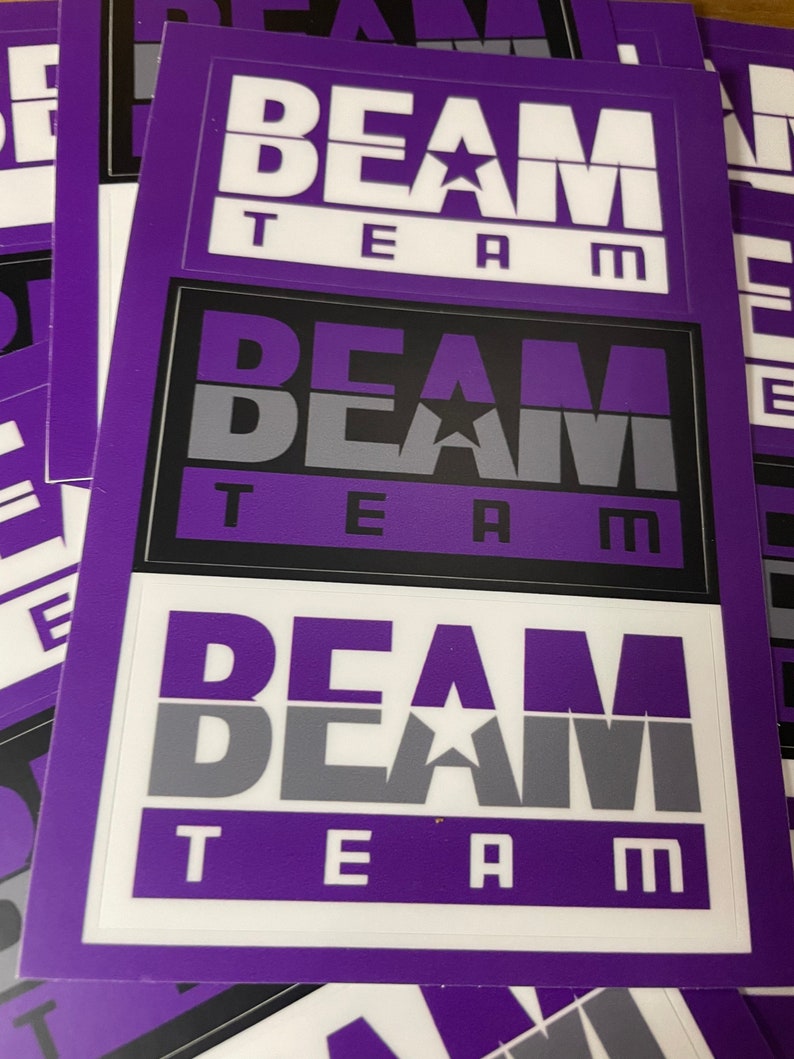 Beam Team X Light the Beam X Sacramento Kings Sticker Sheet - Etsy