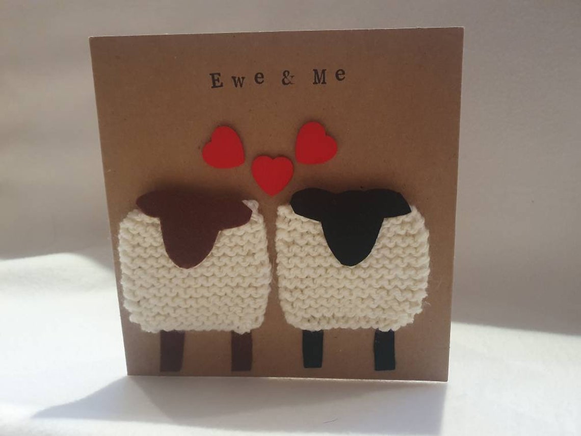 Handmade Sheep Anniversary Engagement Valentines or Just - Etsy