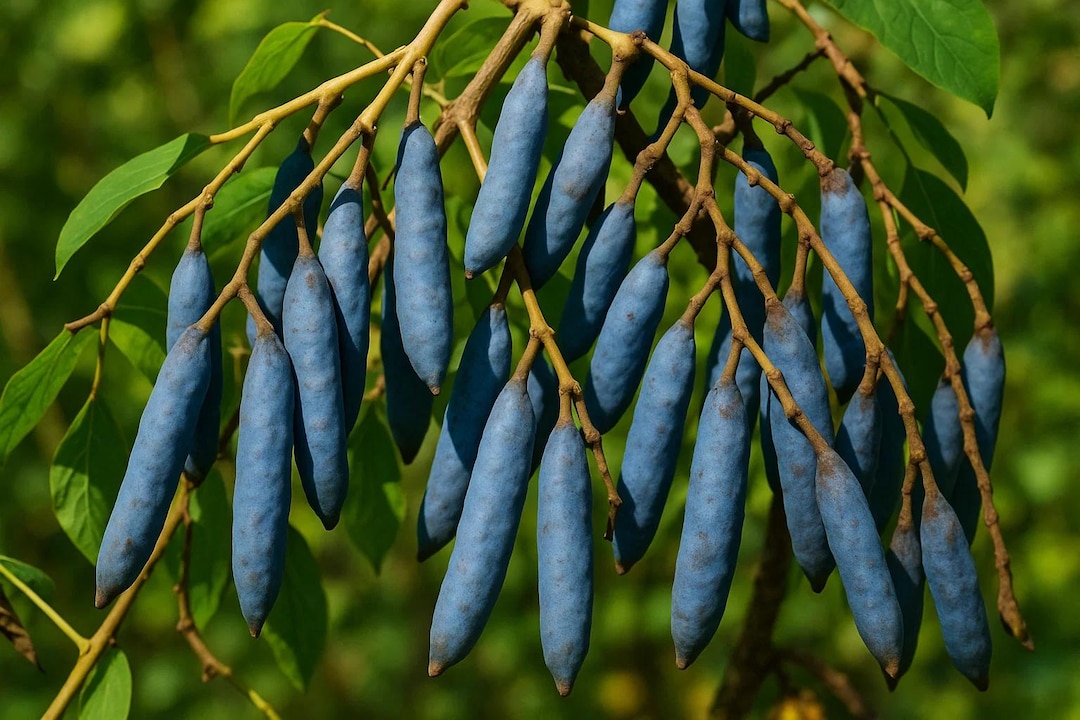 Blue Sausage Fruit Tree Seeds – Edible & Ornamental | Decaisnea ...