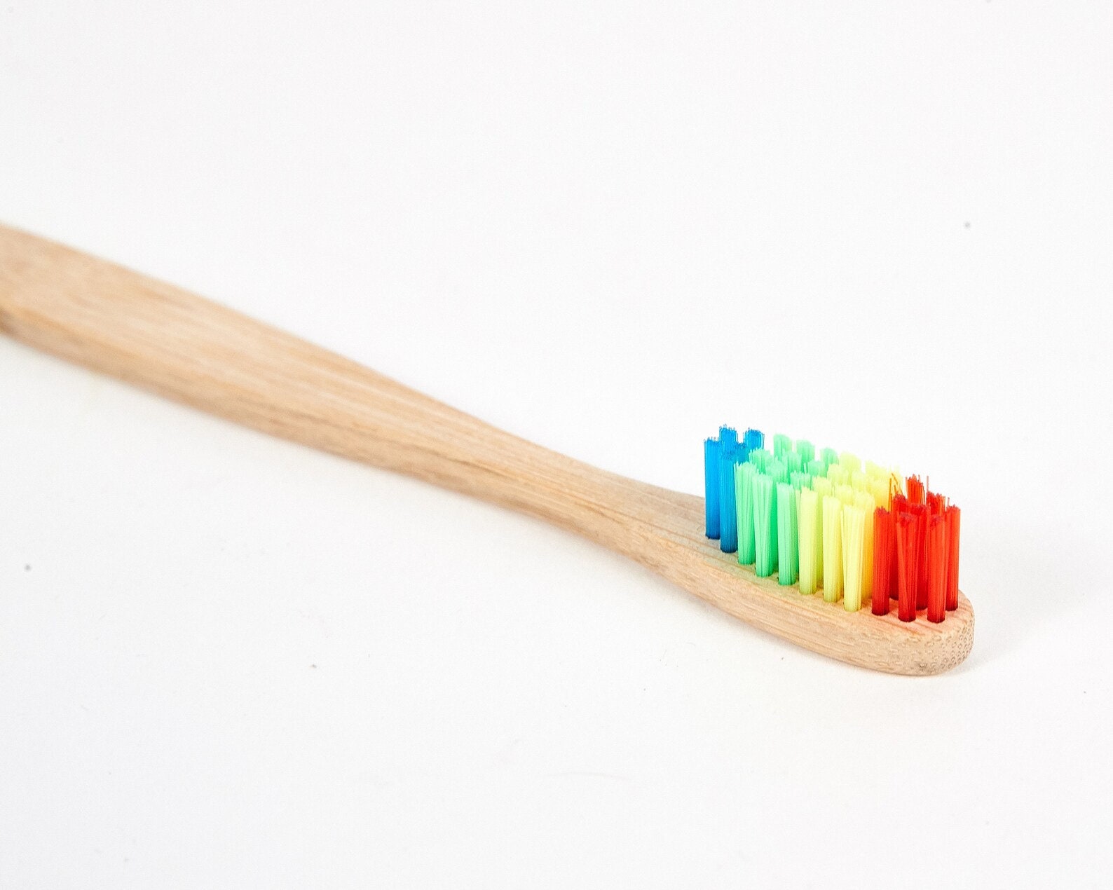 Rainbow Bamboo Toothbrush - Eco-friendly, Sustainable - Etsy